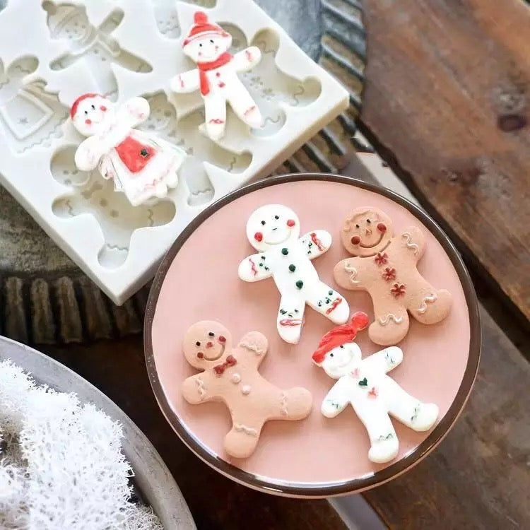 Gingerbread 3D Silicone Mould – Wax Melt Moulds and Supplies