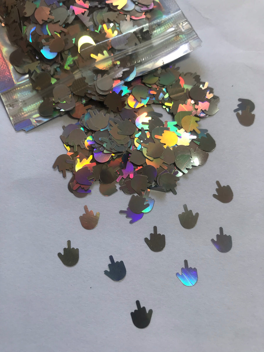 Middle Finger Glitter – Wax Melt Moulds and Supplies