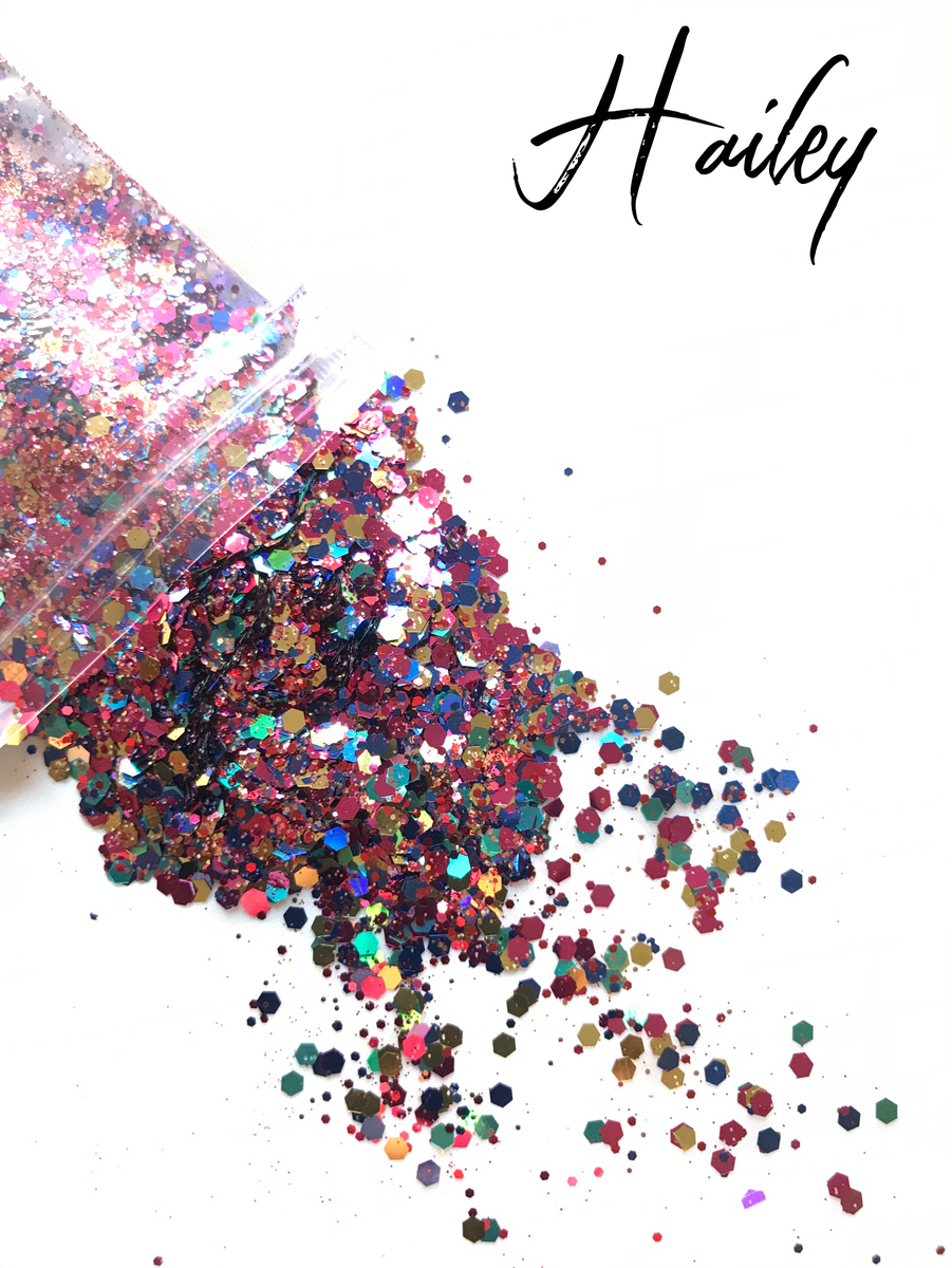 Hailey Glitter - Chunky Mix - Hailey – Wax Melt Moulds and Supplies