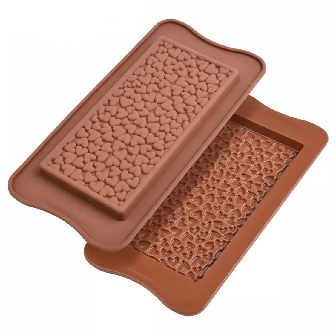Love Heart Chocolate Bar Mould – Wax Melt Moulds and Supplies